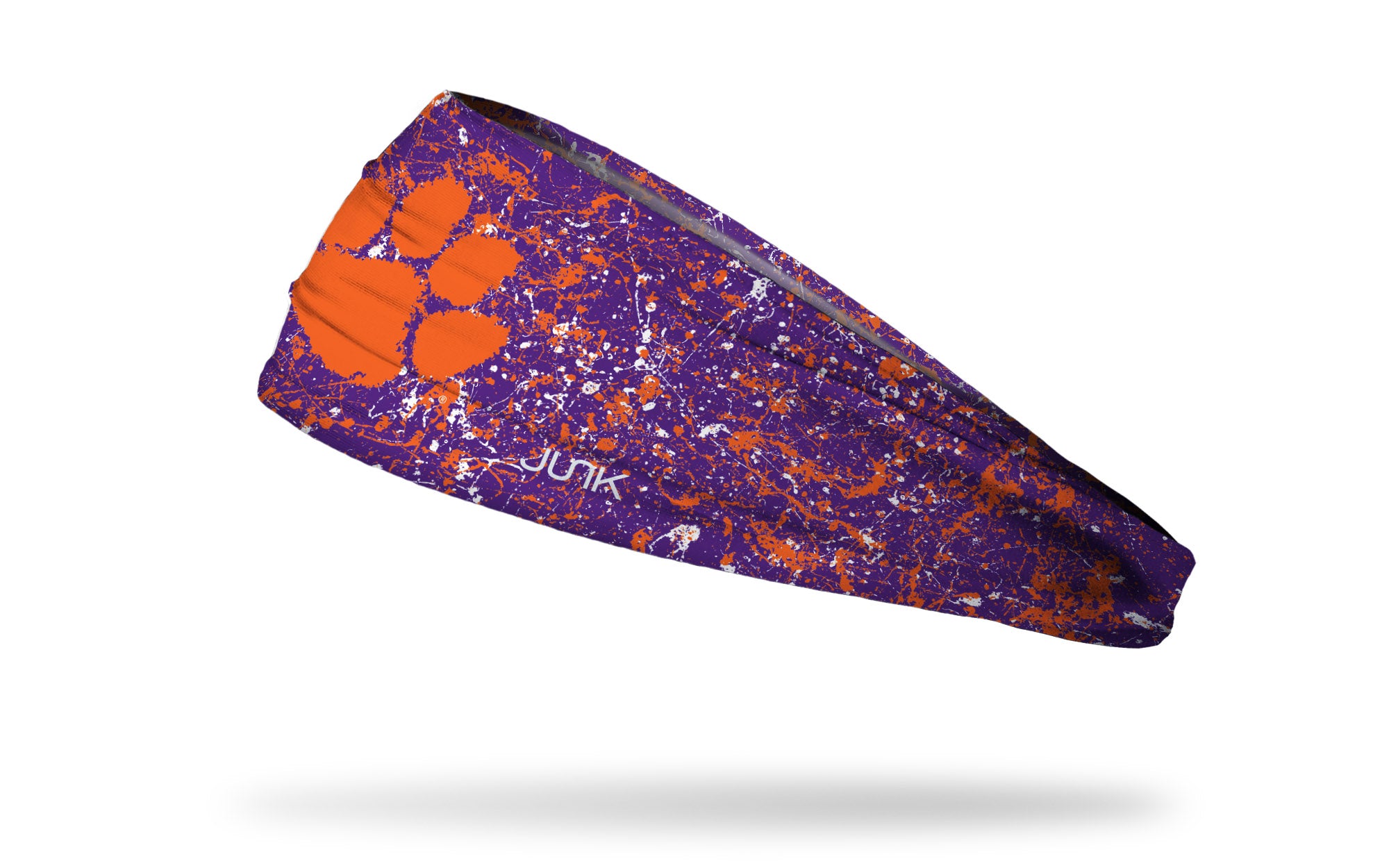 Clemson Tigers: Splatter Purple Big Bang Lite Headband